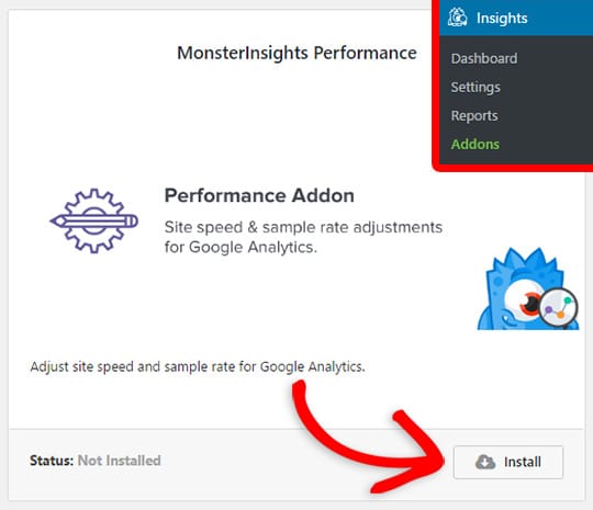 How to Get Started With the Performance Addon for MonsterInsights