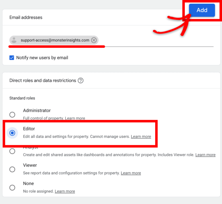 How to Grant User Access in Google Analytics - MonsterInsights