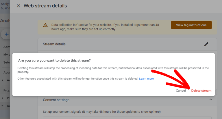 How to Delete a Google Analytics Account, Property or Stream