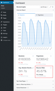 How to See the Bounce Rate for your WordPress Site in Google Analytics