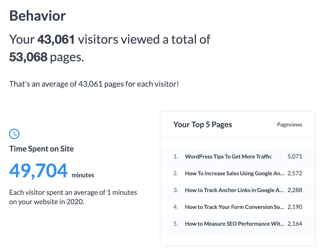 Introducing Limited-Time MonsterInsights Year in Review Report