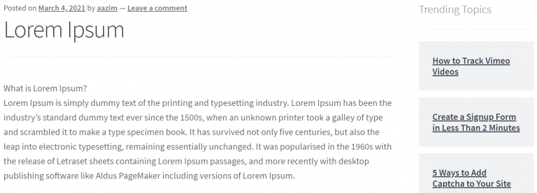 How To Display Your Most Popular Posts In Wordpress