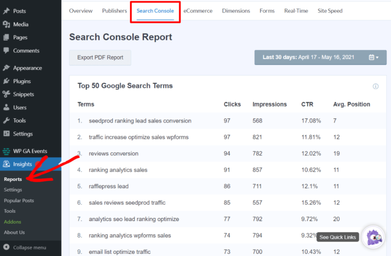How to Add Google Search Console to WordPress and Analytics