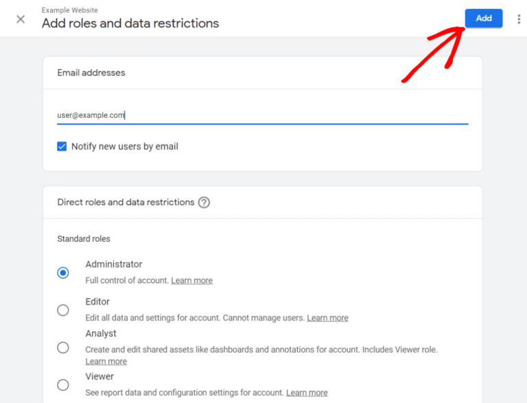 Google Analytics Permissions Guide + How to Add a User