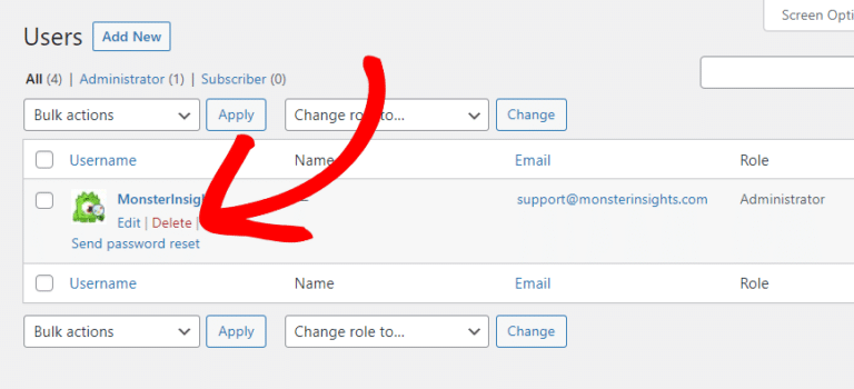 How to Create a Temporary Admin User for Support - MonsterInsights