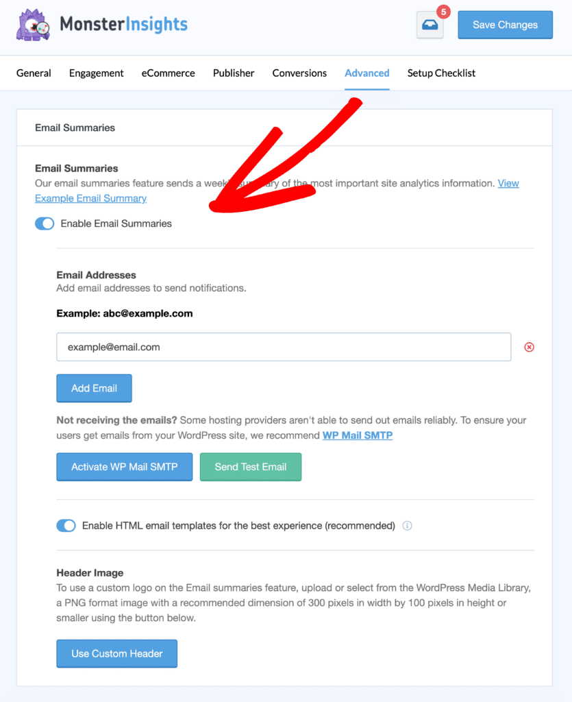 Getting Started with Email Summaries - MonsterInsights