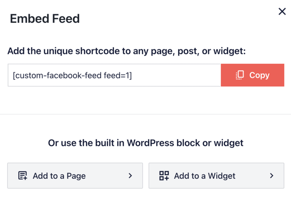 How to Embed a Custom WordPress Facebook Feed