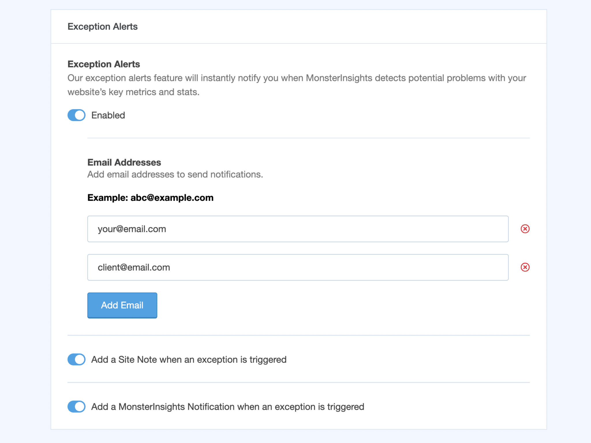 Getting Started with the Exceptions Addon - MonsterInsights Getting Started with the Exceptions Addon - MonsterInsights