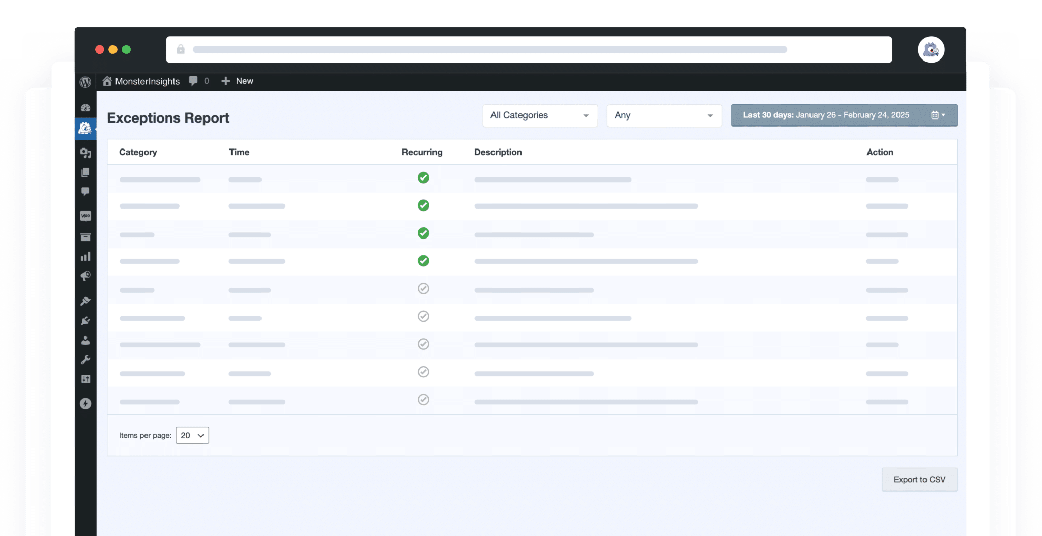 Exceptions Reporting for WordPress | Instant Alerts for Performance Changes